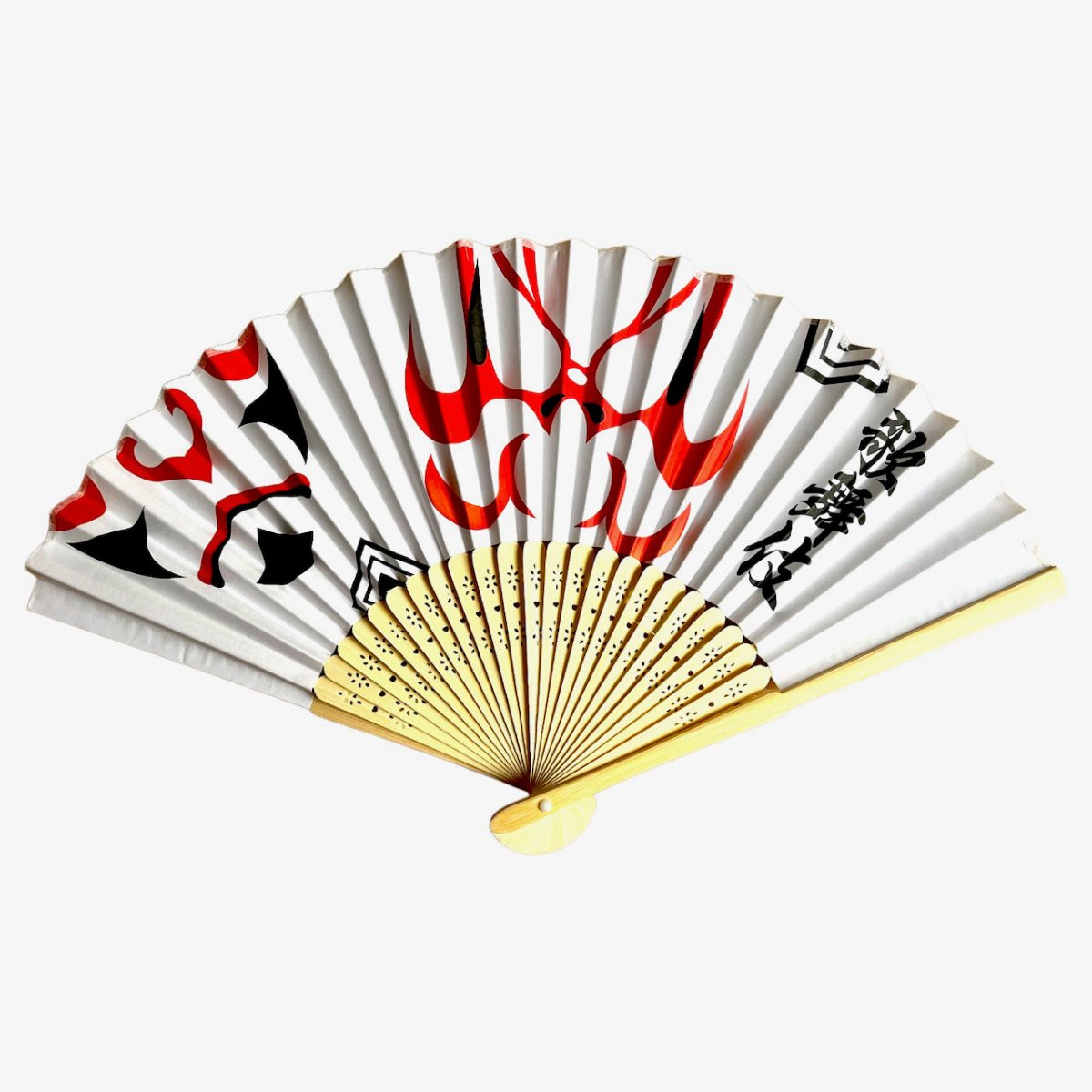Japanese Sensu Folding Fan Red Kabuki - Shimazakura – shimazakura